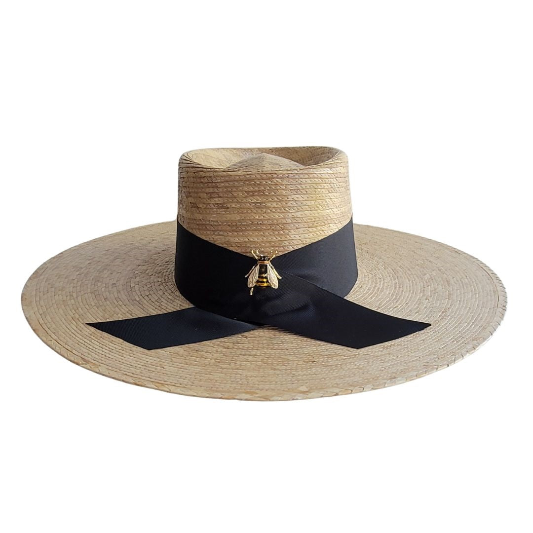 Amelia Straw Telescope Crown Hat
